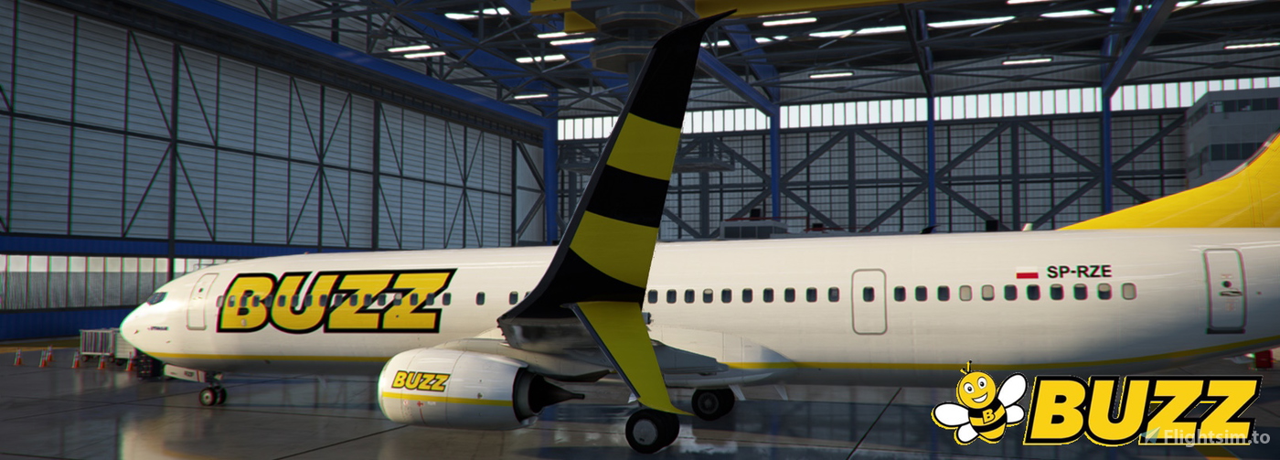 PMDG B737-900ER plus SSW Buzz Airlines SP-RZE for Microsoft Flight ...