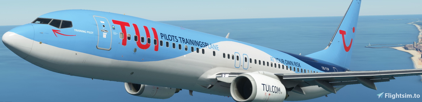 PMDG Boeing 737-800 SSW TUI Pilots Trainingsplane OO-TUP for Microsoft ...