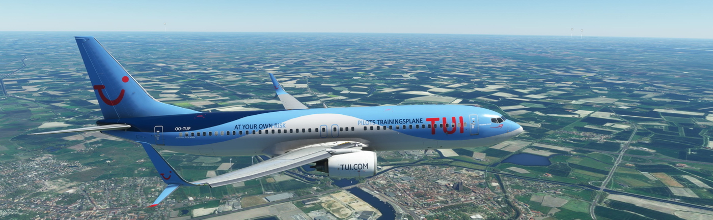 PMDG Boeing 737-800 SSW TUI Pilots Trainingsplane OO-TUP for Microsoft ...