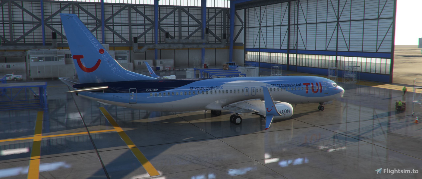 PMDG Boeing 737-800 SSW TUI Pilots Trainingsplane OO-TUP for Microsoft ...