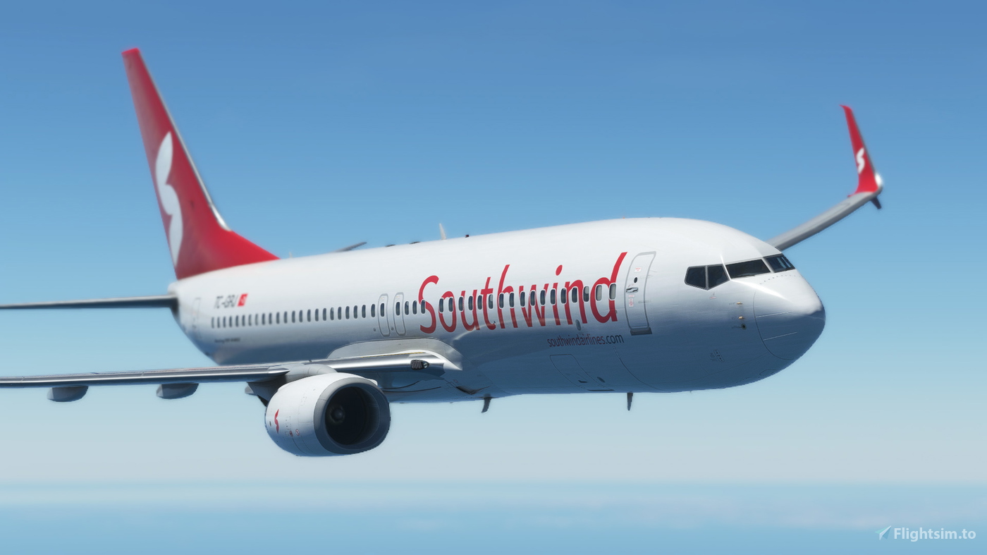 PMDG Boeing B737-800 Southwind Airlines | Fictional | 4K для Microsoft Flight Simulator | MSFS