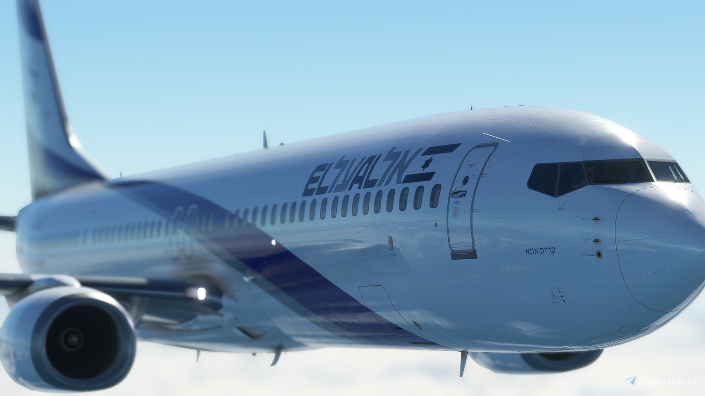 PMDG Boeing B737-900ER EL AL Eurovision Sticker | Cabin Textures | 4K ...