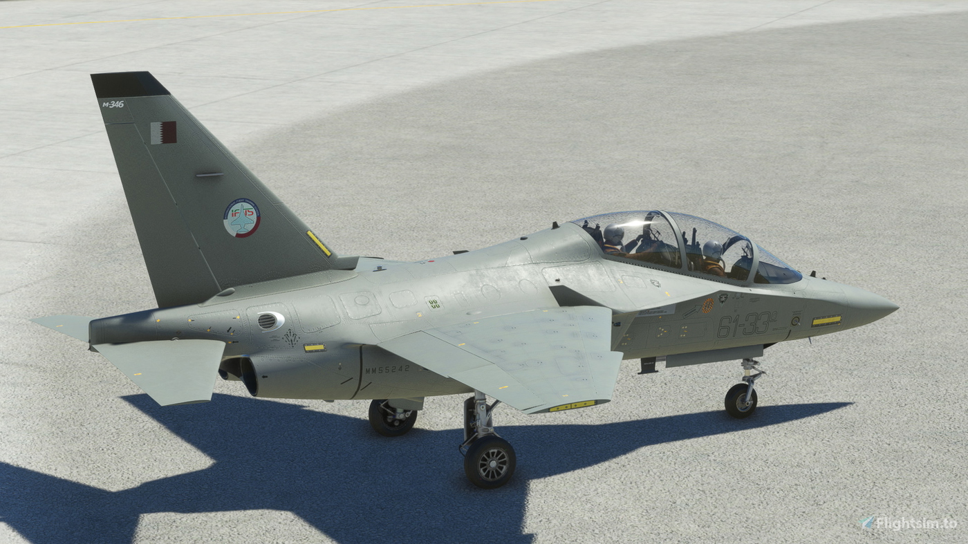Qatar Emiro Air Force (IFTS) M-346 AJT - IndiaFoxtEcho for Microsoft Flight Simulator | MSFS