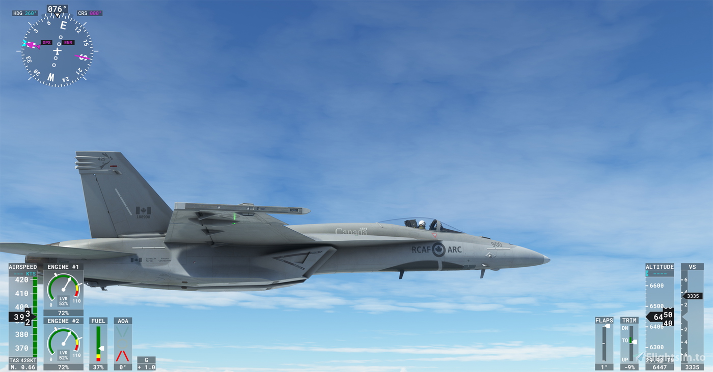 RCAF 425 TFS "Alouettes" Livery for Microsoft Flight Simulator | MSFS