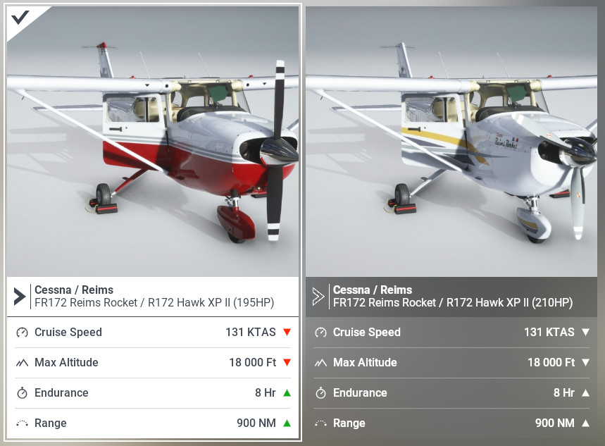 FR172 REIMS ROCKET / CESSNA R172 HAWK XP II for Microsoft Flight ...