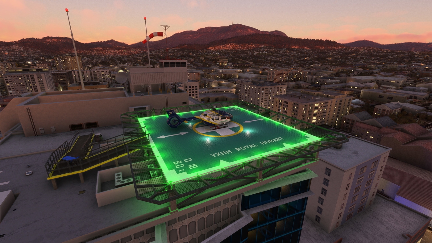 Royal Hobart Hospital Helipad (YXHH) for Microsoft Flight Simulator | MSFS
