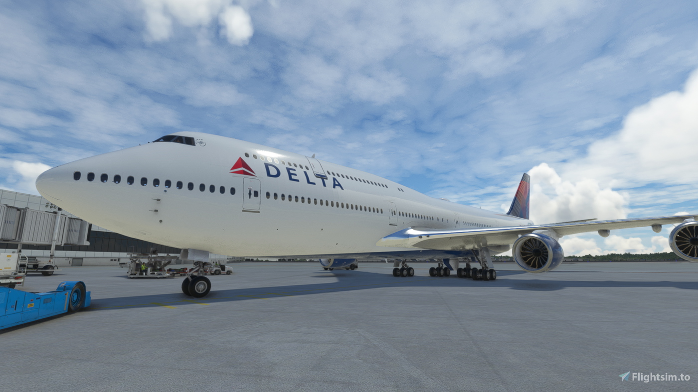 Salty Boeing 747-8 Delta Airlines for Microsoft Flight Simulator | MSFS