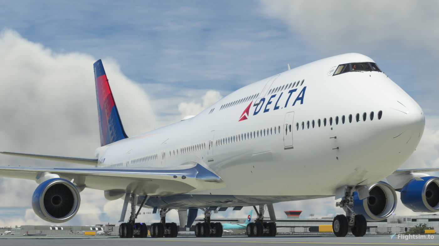 Salty Boeing 747-8 Delta Airlines for Microsoft Flight Simulator | MSFS