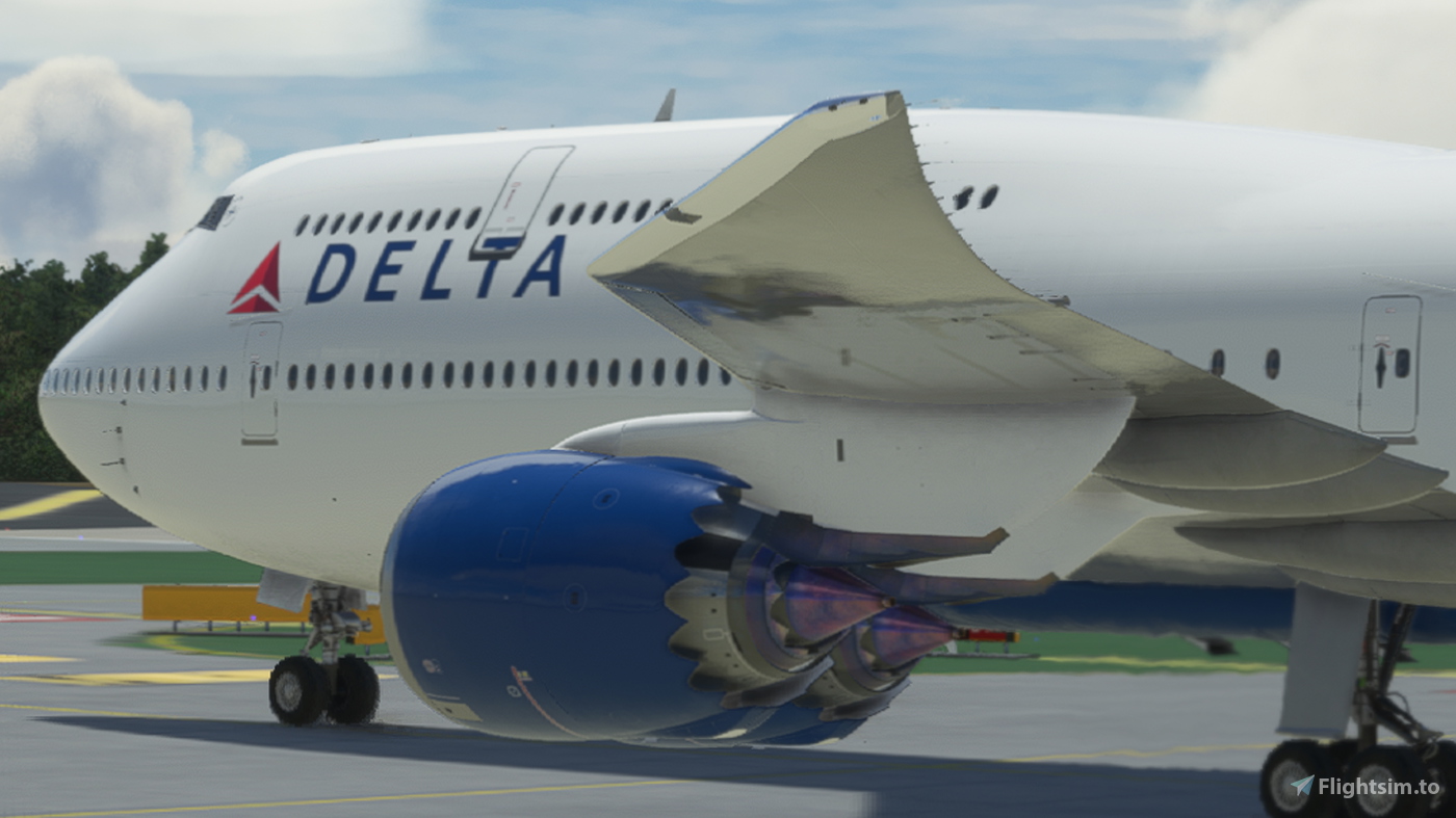 Salty Boeing 747-8 Delta Airlines for Microsoft Flight Simulator | MSFS