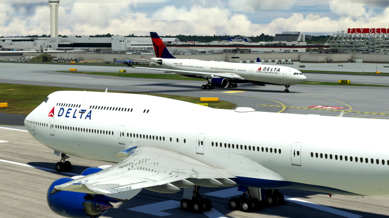 Salty Boeing 747-8 Delta Airlines for Microsoft Flight Simulator | MSFS