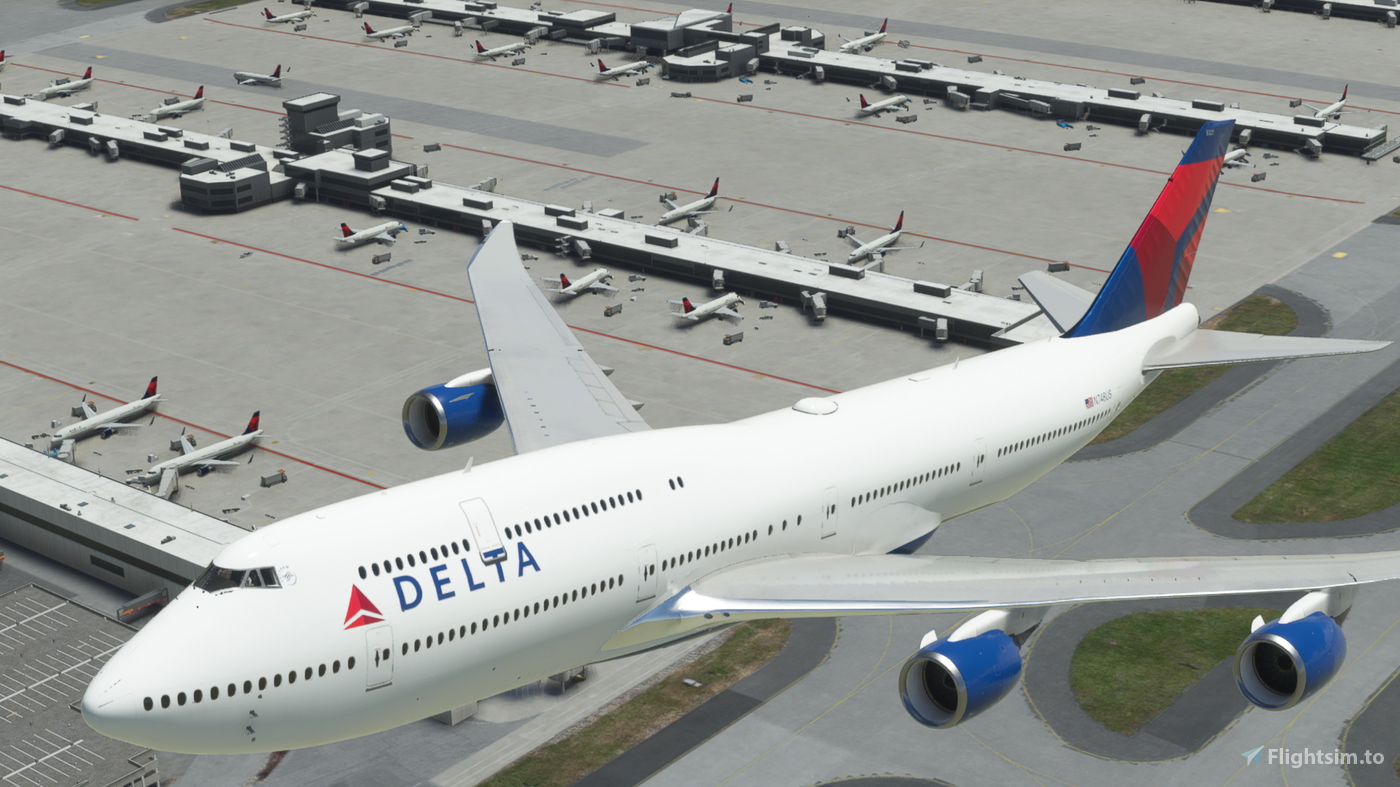 Salty Boeing 747-8 Delta Airlines for Microsoft Flight Simulator | MSFS