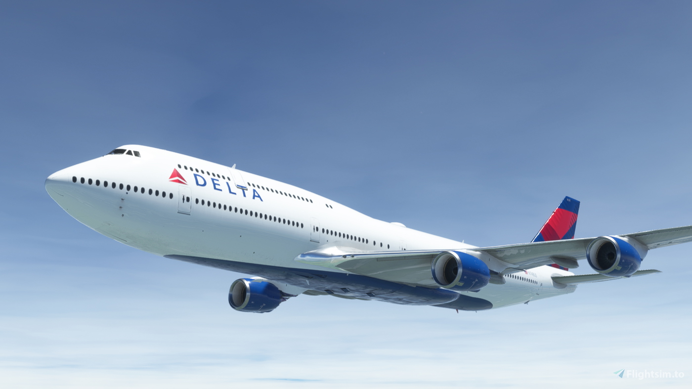 Salty Boeing 747-8 Delta Airlines for Microsoft Flight Simulator | MSFS
