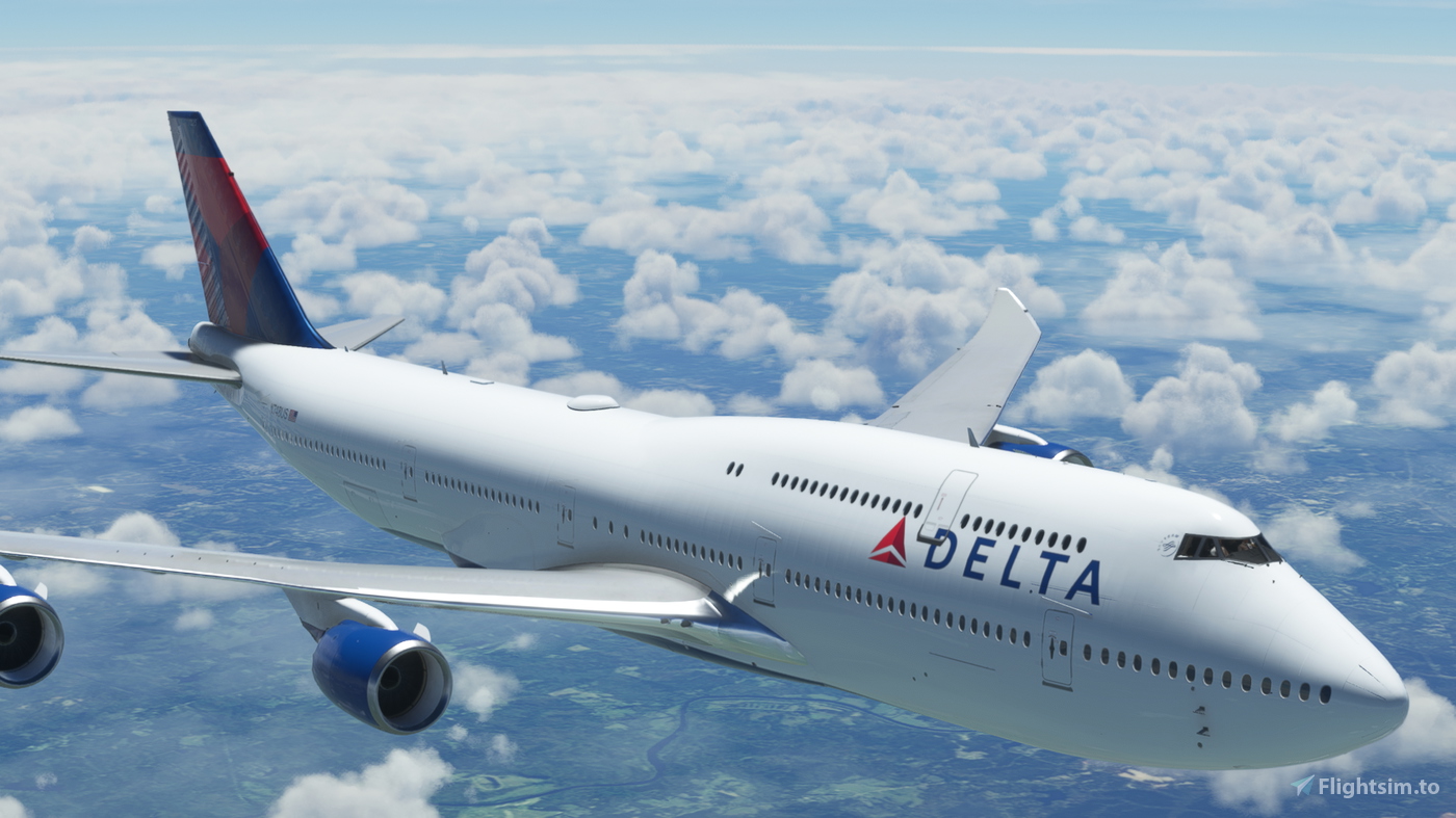 Salty Boeing 747-8 Delta Airlines for Microsoft Flight Simulator | MSFS