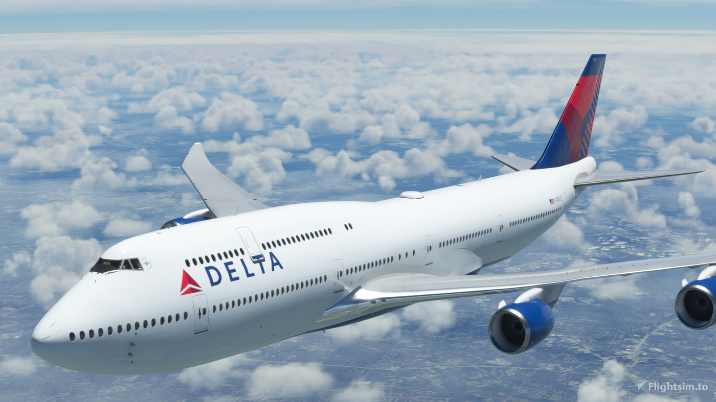 Salty Boeing 747-8 Delta Airlines for Microsoft Flight Simulator | MSFS