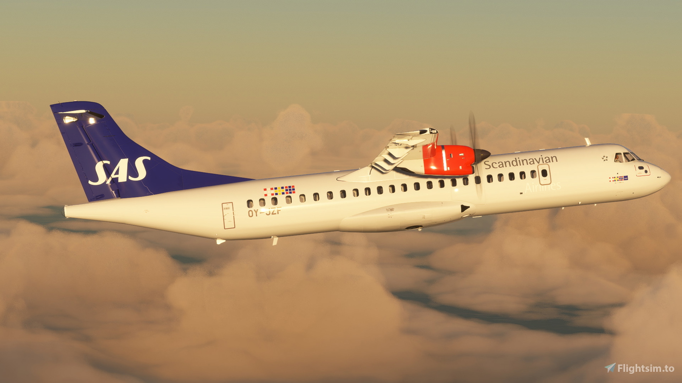 Scandinavian Airlines (JetTime) | OY-JZF | Asobo ATR 72-600 for ...