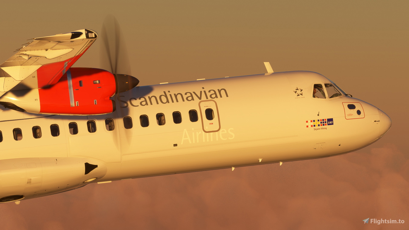 Scandinavian Airlines (JetTime) | OY-JZF | Asobo ATR 72-600 for ...