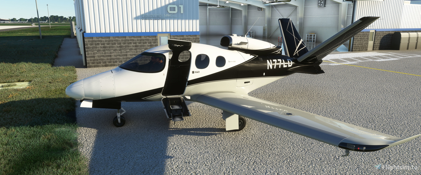 SF50 Vision Jet G2 N77LD & Custom reg. for Microsoft Flight Simulator ...