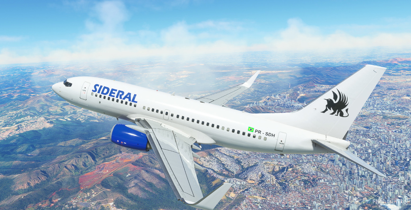Sideral 737-700 PR-SDH for Microsoft Flight Simulator | MSFS
