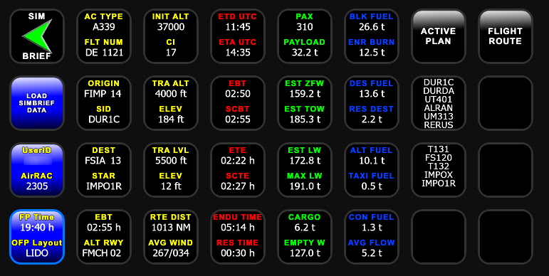 SIMBRIEF Profile for Streamdeck XL (for use with AAO) for Microsoft ...