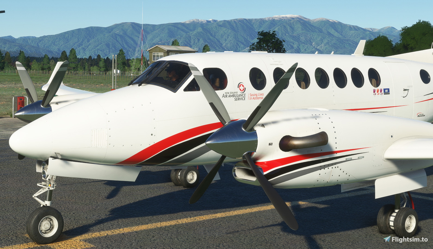Skyline Aviation ZK-MFT (New Zealand) | Asobo Beechcraft King Air B350i ...