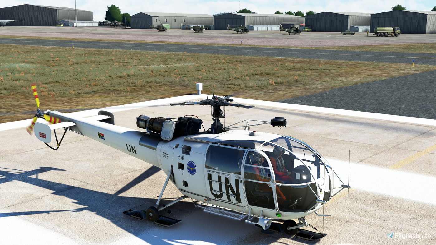 South African Air Force Fictional UN Color Alouette(17Squadron nr 628 ...