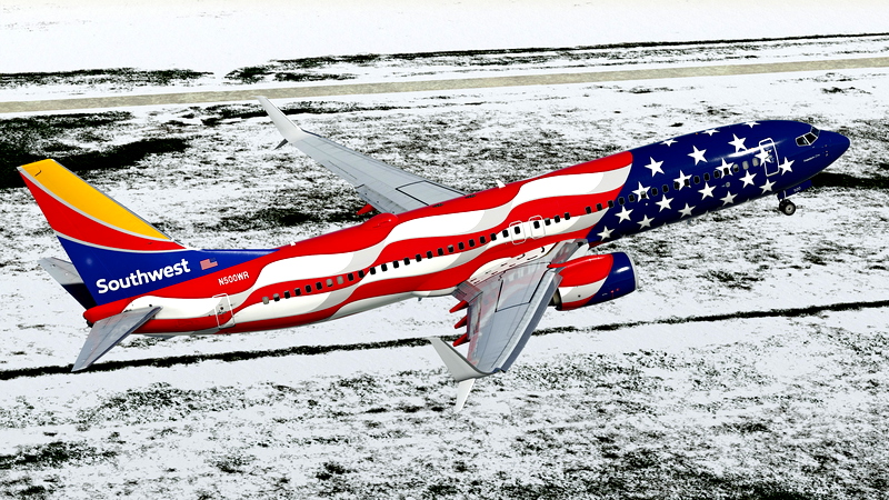 Southwest Airlines "Freedom One" w/Cabin PMDG 737-8H4 for Microsoft ...