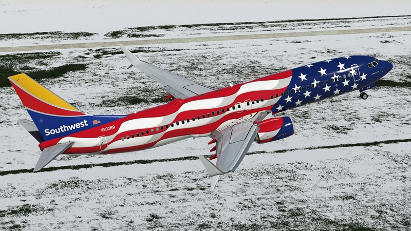 Southwest Airlines "Freedom One" w/Cabin PMDG 737-8H4 for Microsoft ...