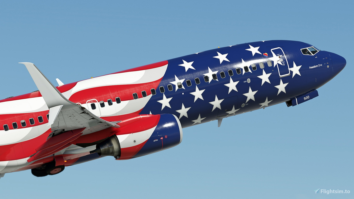 Southwest Airlines "Freedom One" w/Cabin PMDG 737-8H4 for Microsoft ...