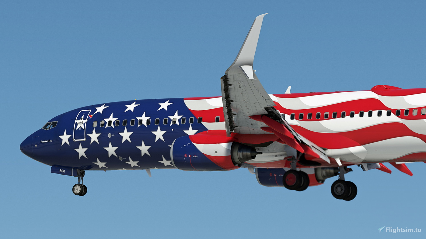 Southwest Airlines "Freedom One" w/Cabin PMDG 737-8H4 for Microsoft ...