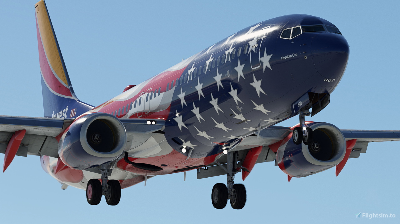 Southwest Airlines "Freedom One" w/Cabin PMDG 737-8H4 for Microsoft ...