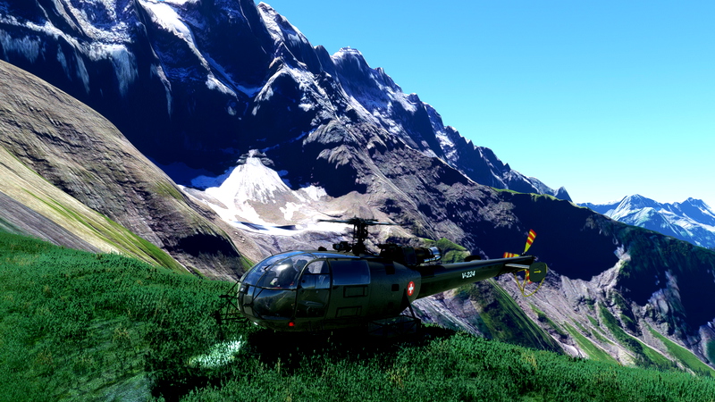 Swiss Air Force Alouette III V-224 Basic livery for Microsoft Flight ...