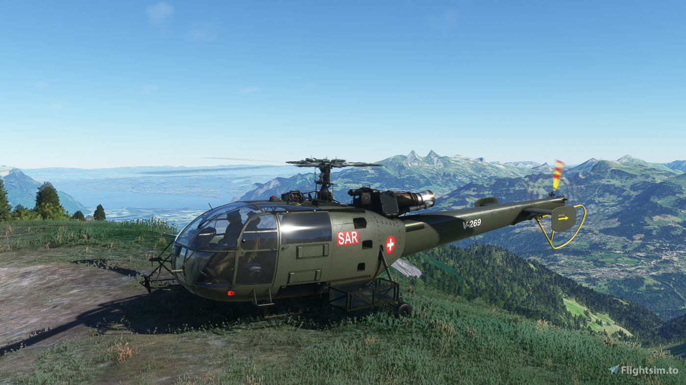 Swiss Air Force Alouette III V-269 SAR Livery pour Microsoft Flight ...