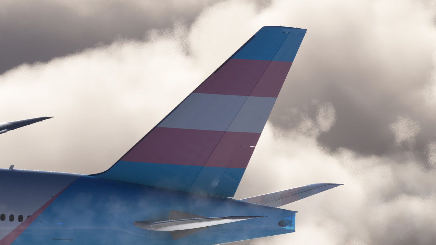 Trans Rights are Human Rights 777-300 for Microsoft Flight Simulator | MSFS
