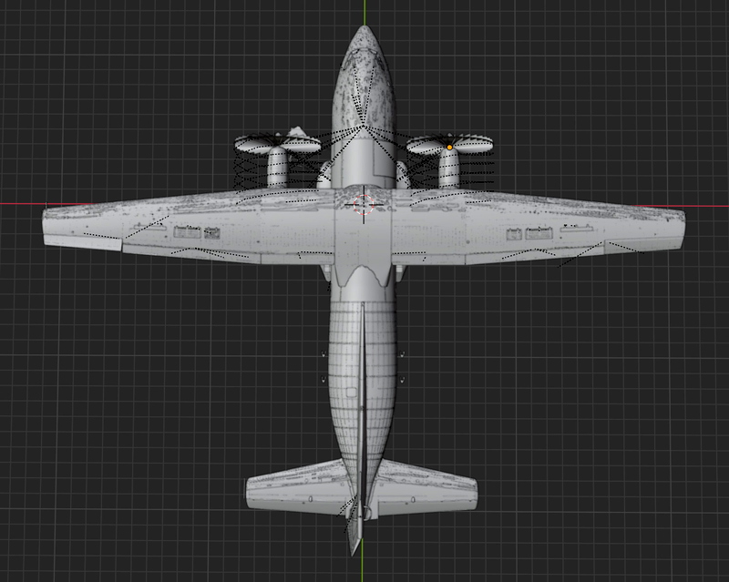 Transall C160 Blender 3D model 对于 Microsoft Flight Simulator | MSFS