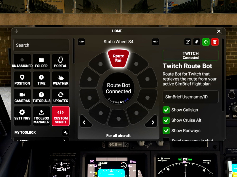 Twitch SimBrief Route Bot for Microsoft Flight Simulator | MSFS