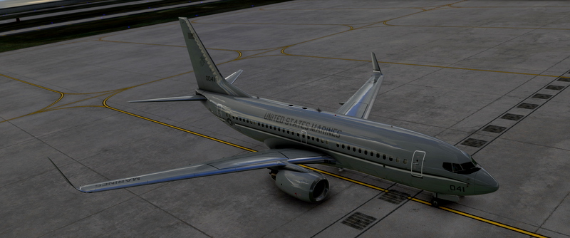 US Marines C-40A / USMC VMR-1 Roadrunners 737-700 170041 for Microsoft ...