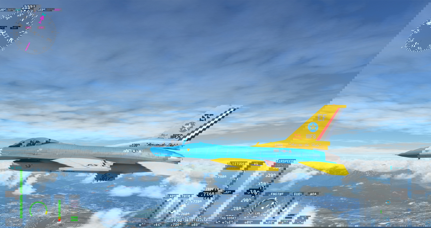 USAF ANG 111FS 90th Anniversary Livery for SC Designs F-16C Viper for ...