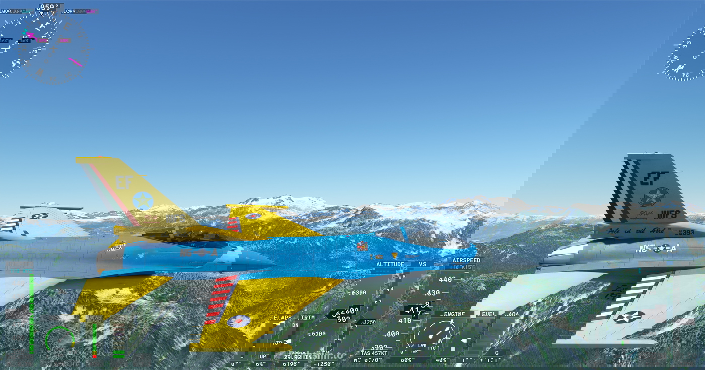 USAF ANG 111FS 90th Anniversary Livery for SC Designs F-16C Viper for ...