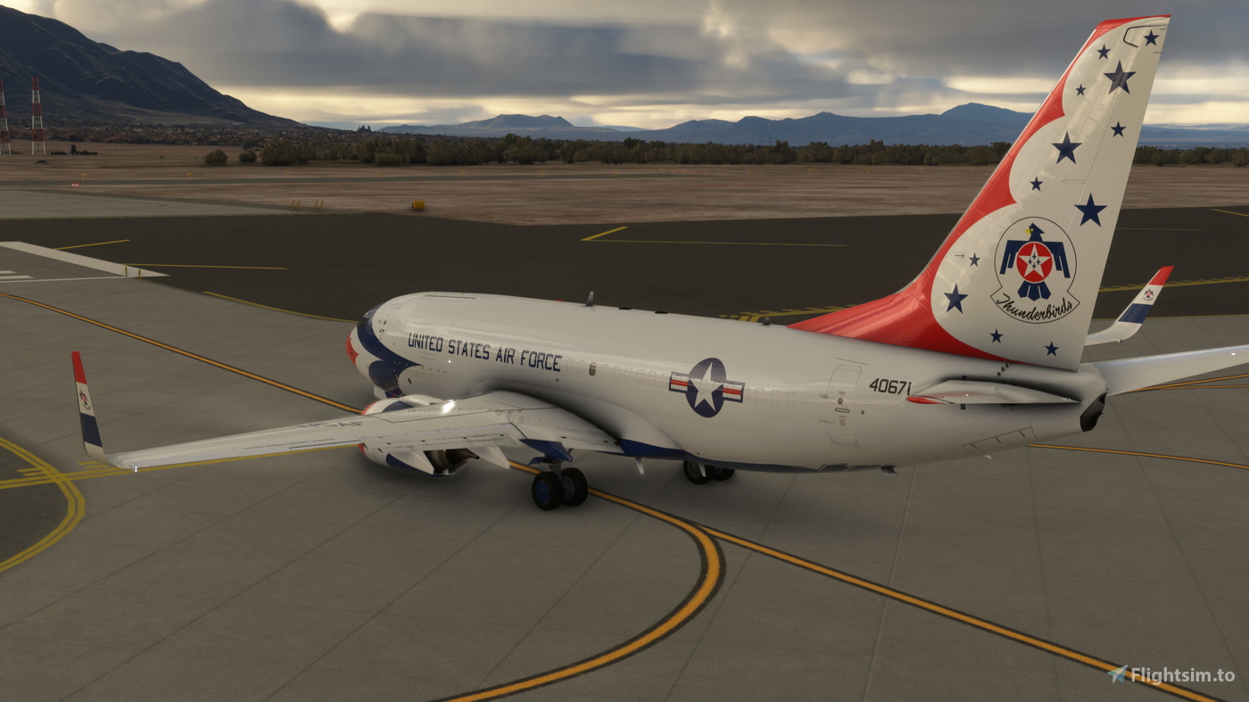 USAF Thunderbirds C40 Support (Fictional) PMDG 737-700BDSF for ...