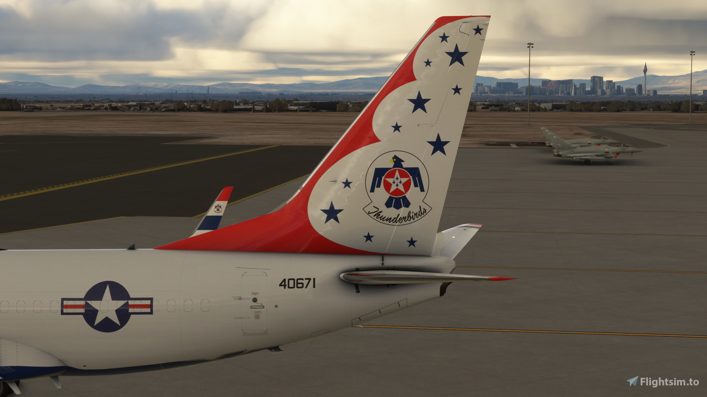 USAF Thunderbirds C40 Support (Fictional) PMDG 737-700BDSF for ...