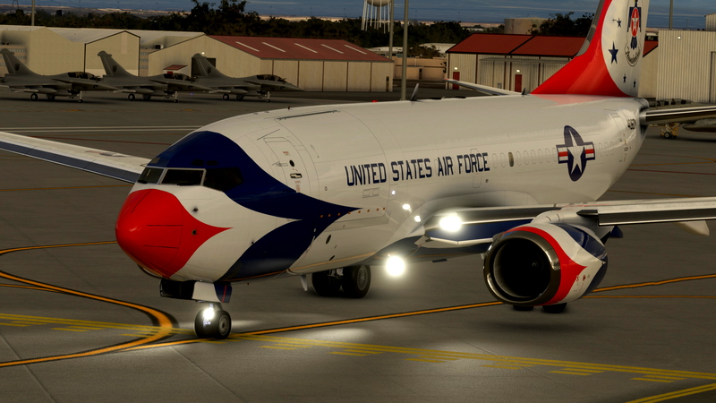 USAF Thunderbirds C40 Support (Fictional) PMDG 737-700BDSF for ...