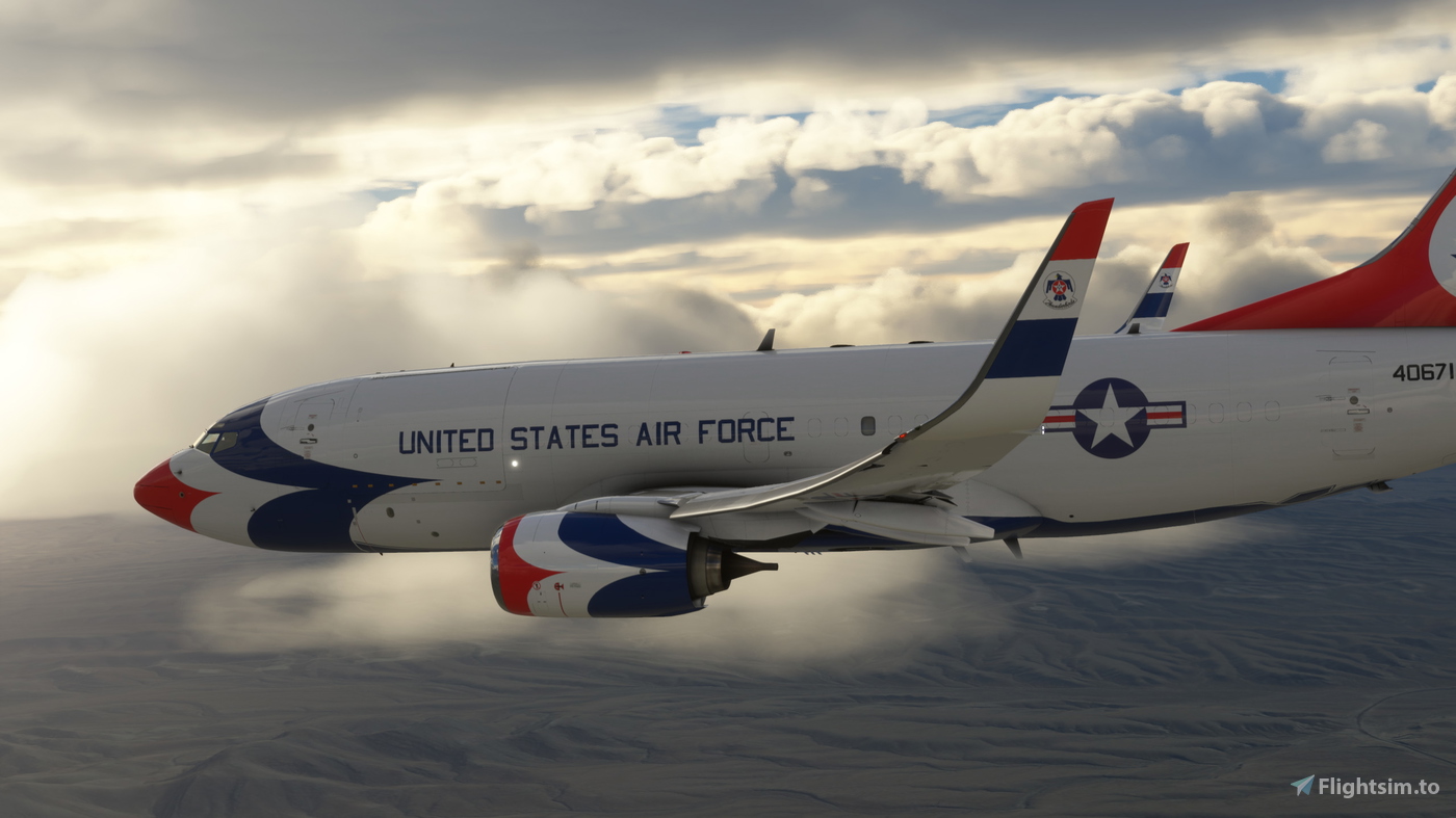 USAF Thunderbirds C40 Support (Fictional) PMDG 737-700BDSF for ...