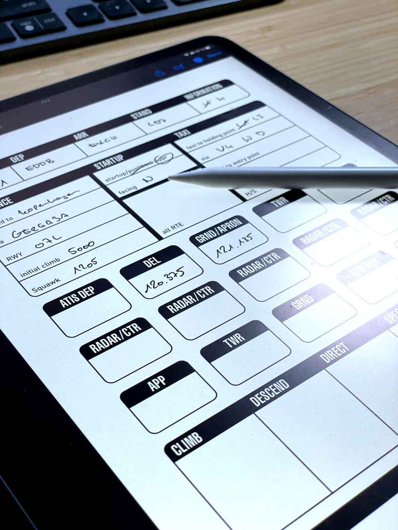 VATSIM Scratchpad Template for Microsoft Flight Simulator | MSFS