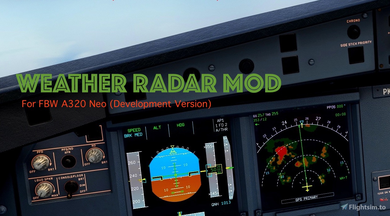 [A32NX] Weather Radar Mod for FBW A320 Neo (Development Version) para Microsoft Flight Simulator ...