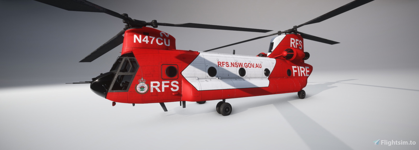 ᴀᴜ ʀᴜʀᴀʟ ғɪʀᴇ sᴇʀᴠɪᴄᴇ ᴄʜ-𝟺𝟽ᴅ | ɴ𝟺𝟽ᴄᴜ | 𝟺ᴋ for Microsoft Flight ...