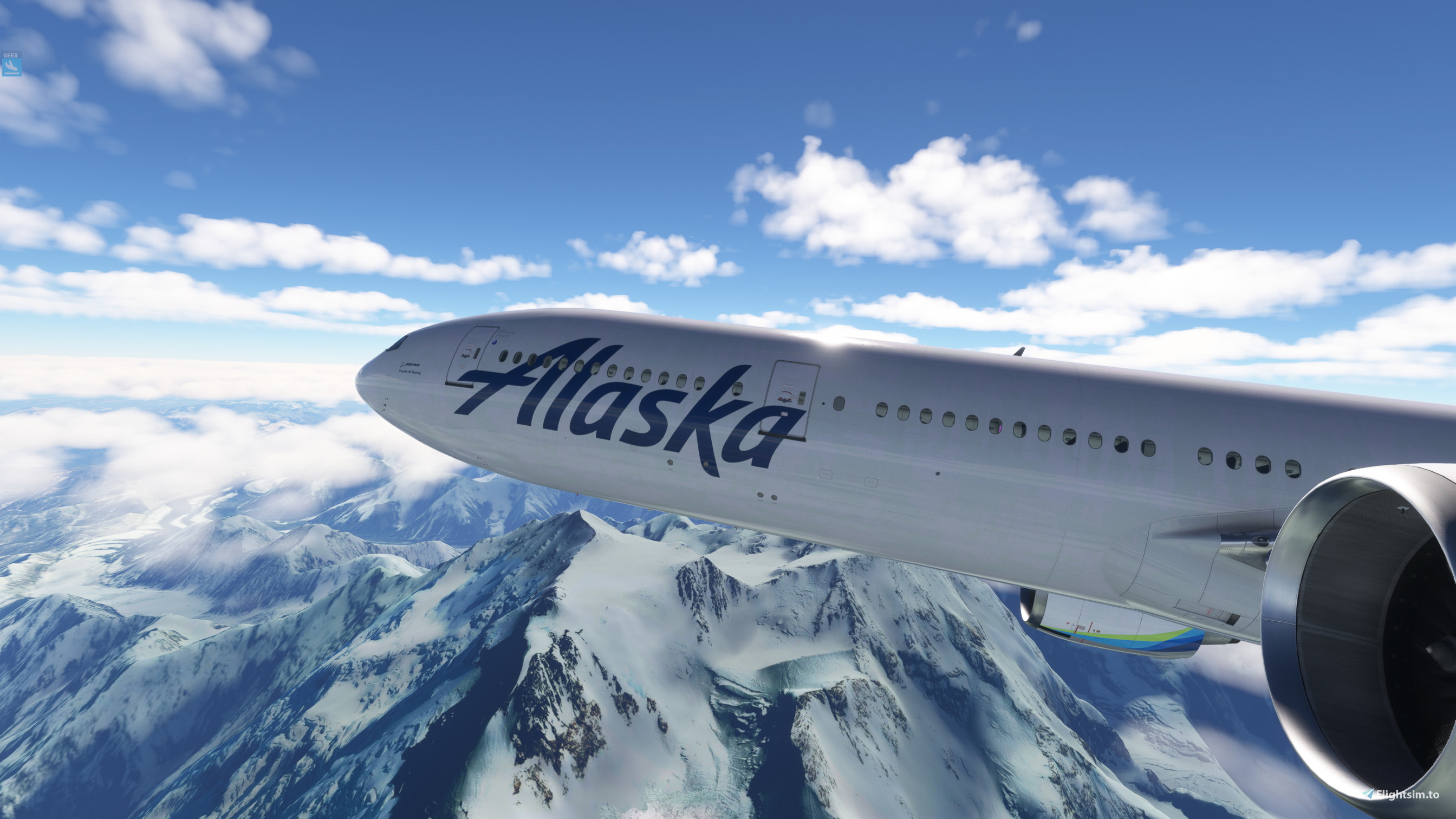Alaska Airlines (N773AK) 8K Fictional PMDG 777-300ER - MSFS Add-on ...
