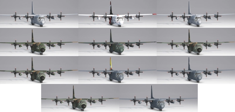 Captain Sim C-130H Hercules Liverie Pack. for Microsoft Flight ...