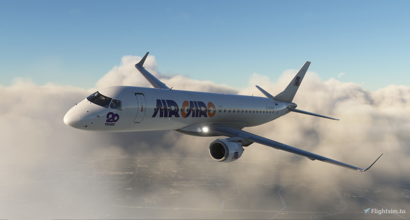 FlightSim Studios E190 | Air Cairo Pack with 20 year sticker for ...