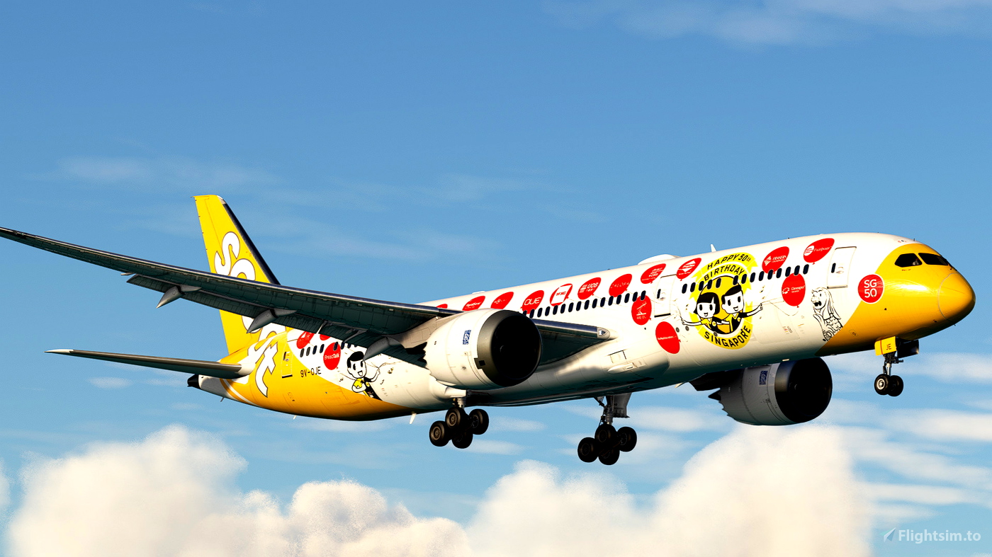 HorizonSim Boeing 787-9 SG50 Scoot 9V-OJE for Microsoft Flight ...