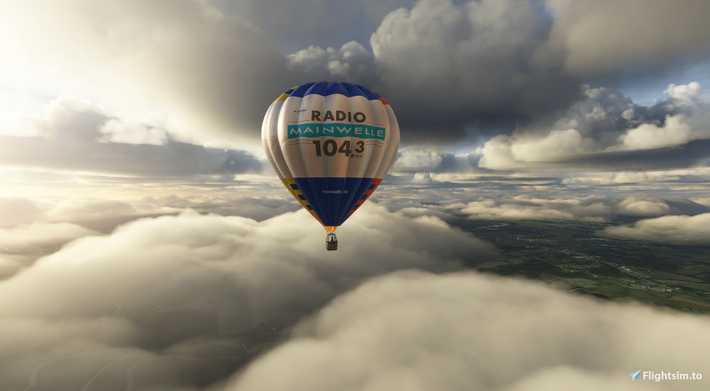HPG Hot Air Balloon Repaint Livery: Radio Plassenburg, Radio Mainwelle ...
